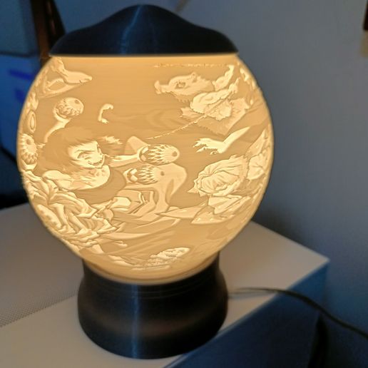 🔦 Lampe sphere demon slayer・Fichier STL pour Impression 3D・Cults