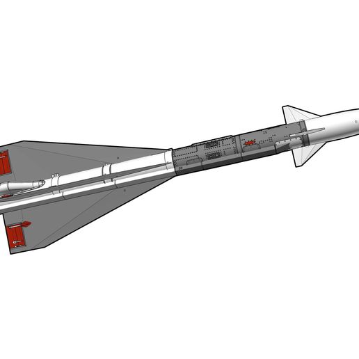 🇷🇺 R-40 Missile (AA-6 Acrid) in 1/48 and 1/72 for Mig-25PD & Mig-31・ 3D ...