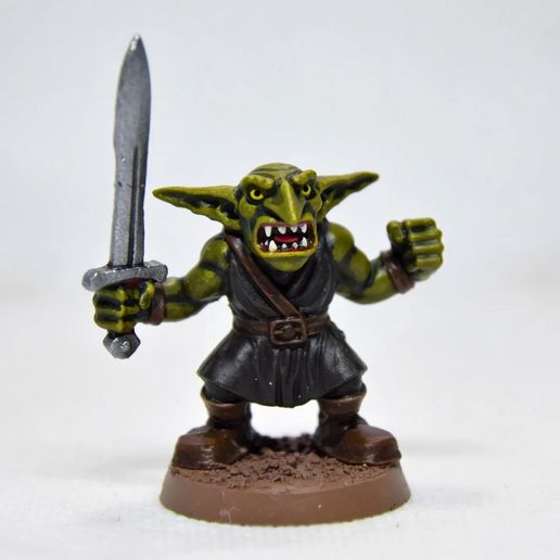 👺 28mm D&D Goblin Scout Sword | Sneaky RPG Goblin Miniature | Tabletop ...