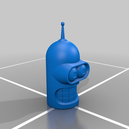 🤖 Bender head・Free 3D File for ・Cults