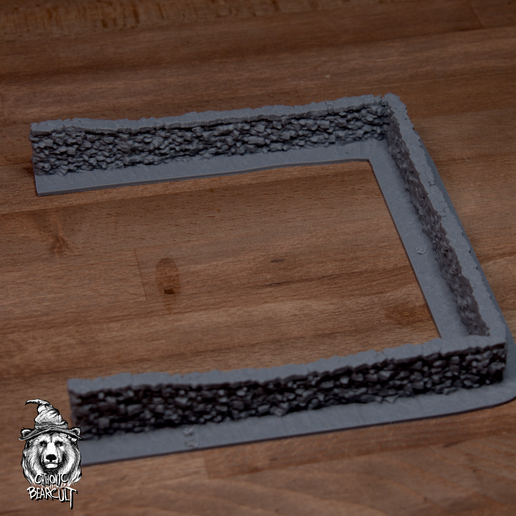 🎲 Stone Walls 28mm FDM Terrain 15 pieces・ STL File for 3D printing・Cults