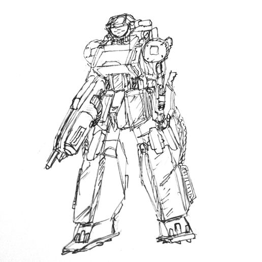 🤖 [grade 2] 1/60th scale aru model kit・ STL File for 3D printing・Cults