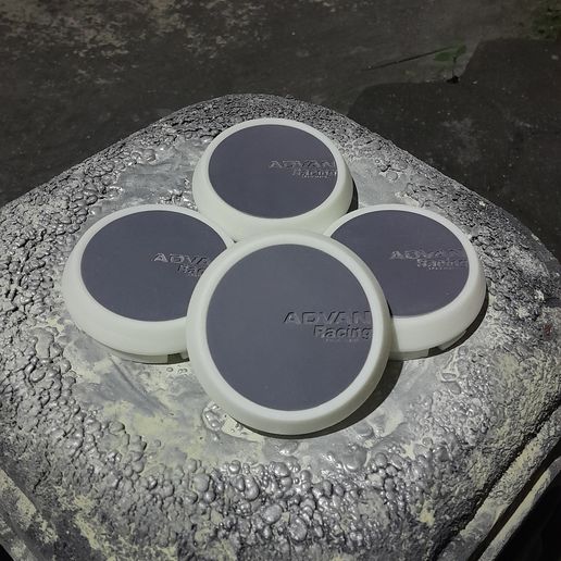 🧢 Center Cap Advan RS3・ STL File for 3D printing・Cults