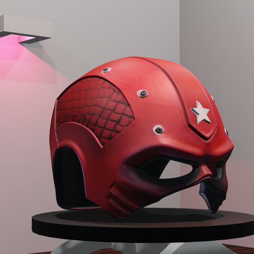 🪖 Thunderbolts Red Guardian Helmet・ STL File for 3D printing・Cults