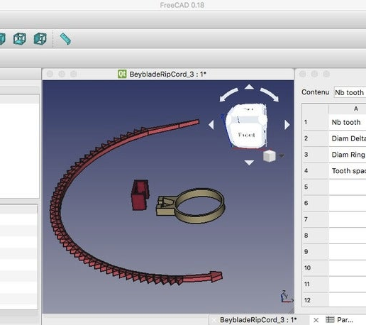 🏠 Beyblade RipCord (Serrated Stem)・Free STL File for ・Cults