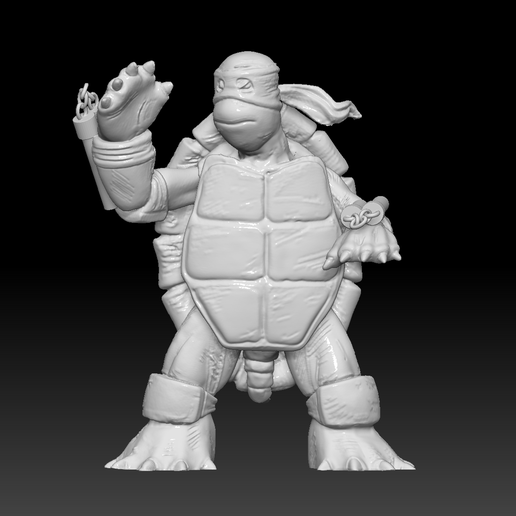 🩻 TMNT Sketch Scan・Archivo OBJ para Impresión 3D・Cults