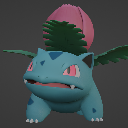 Archivo 3D Ivysaur Printable 3 Poses 🐉 ・Modelo imprimible en 3D para ...