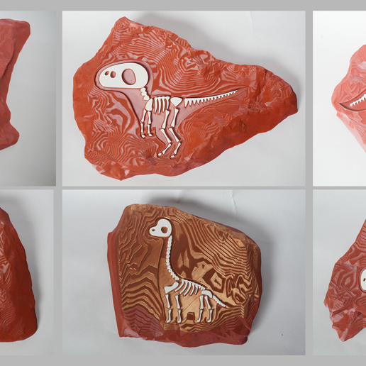 🦕🦖🧩 Build-A-Dino Fossil Collection – Complete 12-Model Bundle・ 3D File ...