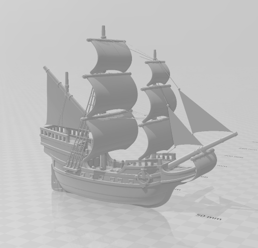 🚢 caravel ship・ STL File for 3D printing・Cults