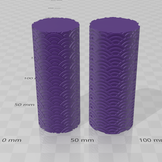 🎨 Art Deco Scales Texture Roller, Digital File- STL - Embossed and ...