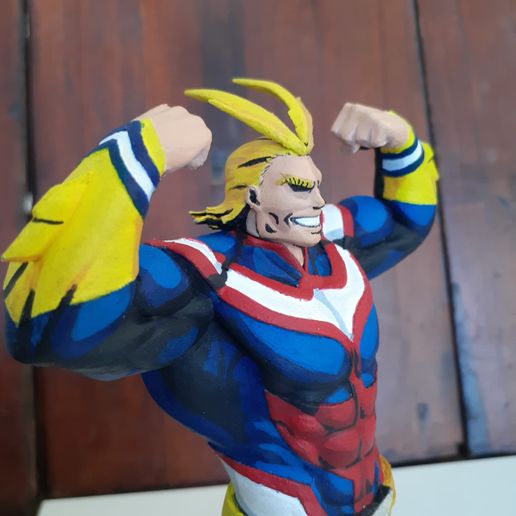 👽 All Might My Hero Academia figure・ STL File for 3D printing・Cults