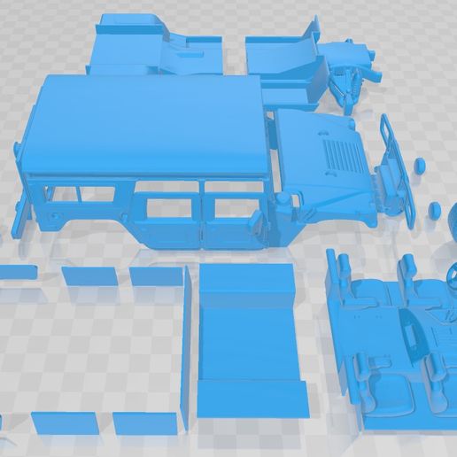 🚗 Hummer H1 Wagon Printable Car・ 3D File for ・Cults