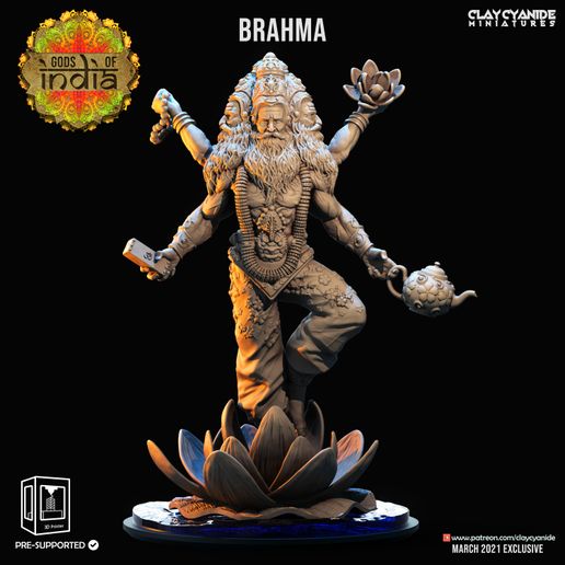 👾 Brahma・ 3D File for 3D printing・Cults