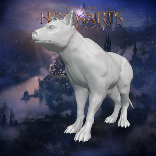 STL file Harry Potter Hogwarts Legacy - Grim Dog 🐕 ・3D printing design ...