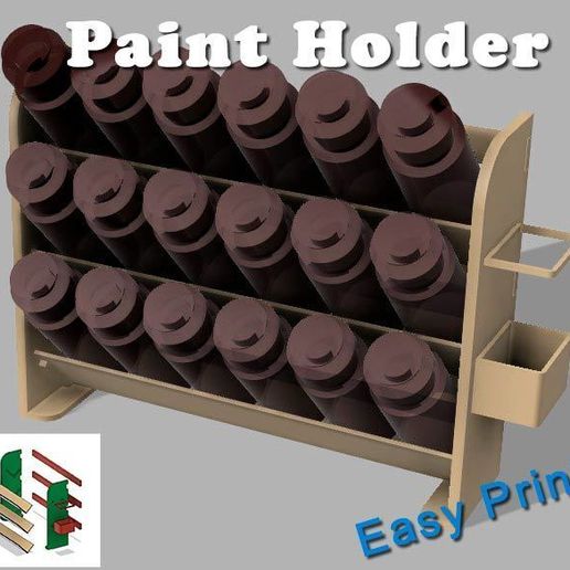 STL file Paint Holder 🎨 ・Template to download and 3D print・Cults