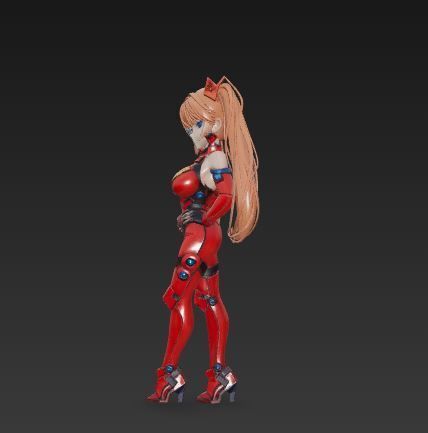 👼 azuka langley evangelion・ STL File for 3D printing・Cults