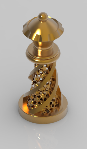 ♟️ CHESS SET PIECES SPIRAL LATTICE・ 3D File for 3D printing and CNC ...