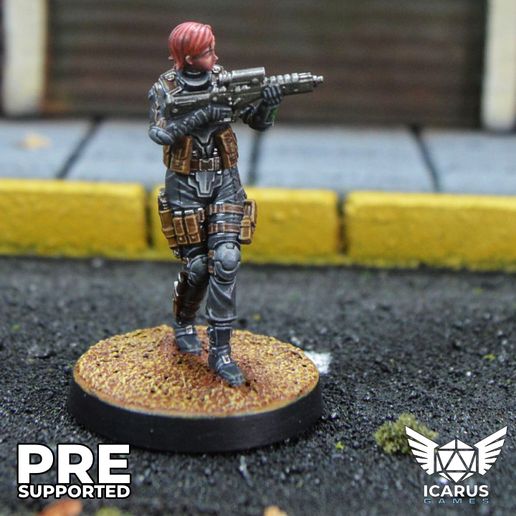 3D file Female Alliance Trooper ♀️ ・3D printable model to download・Cults
