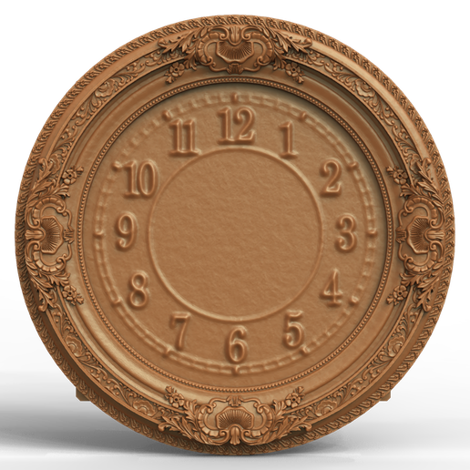 3D file 3D Model STL File for CNC Router Laser & 3D Printer 1736 Clock ...