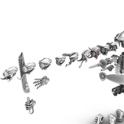 🔥 Project Dark Quixote-28mm Modular Nightmare Mech・ 3D File for 3D ...
