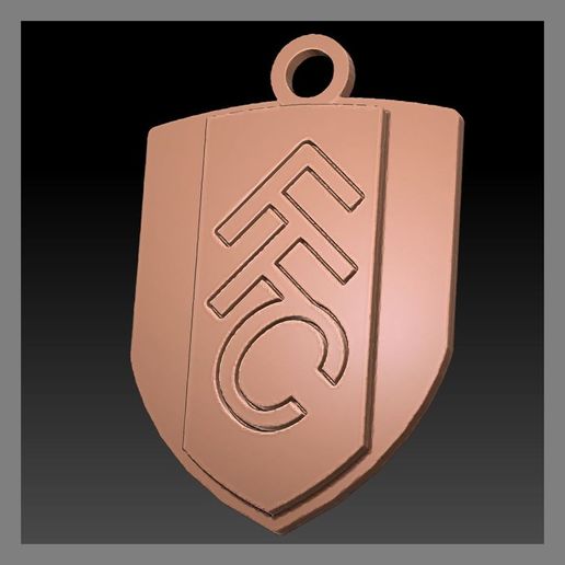 3D file Premier League Fulham keychan badge printable and renderable 📛 ...