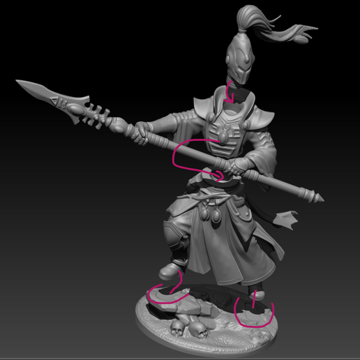 🛰 Space Magic Elf Warlocks and Seer・ STL File for 3D printing・Cults