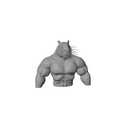 👤 Buff Capybara Animal Meme – Muscle Capybara Bust for 3D Printing ...
