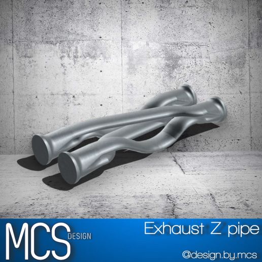 Archivo STL Exhaust Zpipe section like pipe hpipe 🏎️ ・Modelo de ...