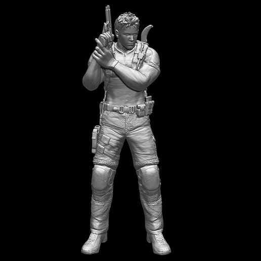 🧟 Chris Redfield Residual Evil 5・ STL File for 3D printing・Cults