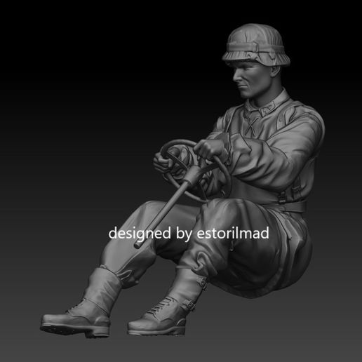 STL file WW2 GERMAN SOLDIER WAFFEN DRIVER V2 🫡 ・3D printer model to ...