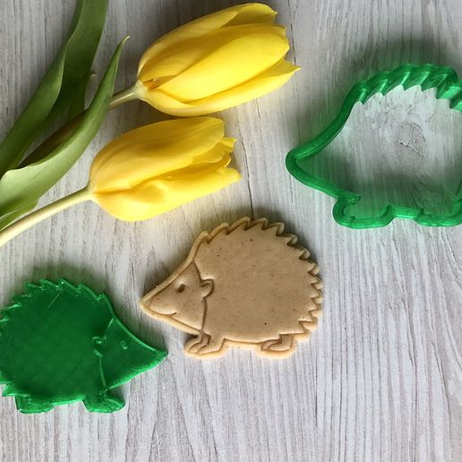 Free STL file Hedgehog cookie cutter 🦔 ・3D print design to download・Cults