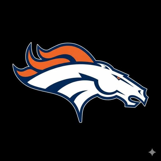 🛡️ Denver Broncos 3D Printing Logo・ STL File for 3D printing・Cults