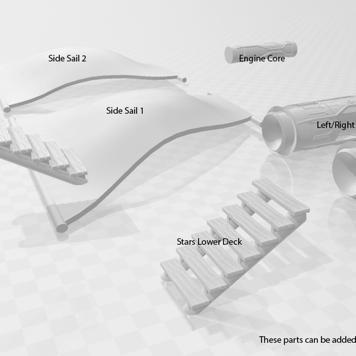 🚢 D&D Scale Airship/Spelljammer・Free STL File for 3D printing・Cults