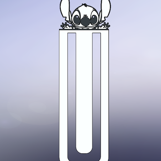 🔖 Stitch bookmark Disney character・Free STL File for 3D printing・Cults