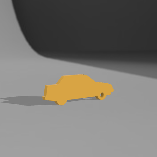 🗝️ Volvo 940 Coupe Sedan Solid Keychain・Free OBJ File for 3D printing・Cults