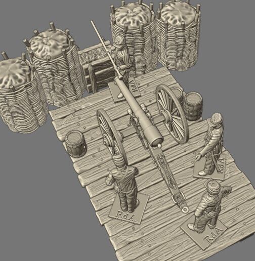 ♟ 15mm ACW Redoubt・ 3D File for ・Cults