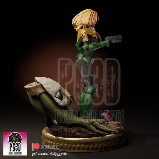 🧑‍⚖️ Judge Anderson - Dredd - 1TO10 STL FILE 3D PRINT MODEL・ STL File ...