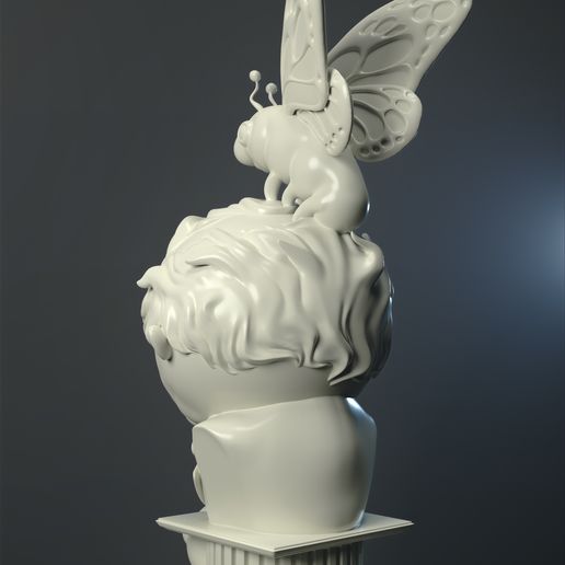 OBJ file Smiling Friends Boss Statue 👤 ・3D printer model to download・Cults