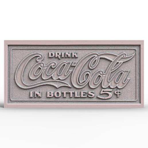 📁 3D Model STL File for CNC Router Laser & 3D Printer Coca Cola 2・ 3D ...