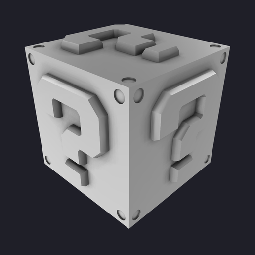 Mario Question Block 3D MODEL・ 3D File for 3D printing・Cults