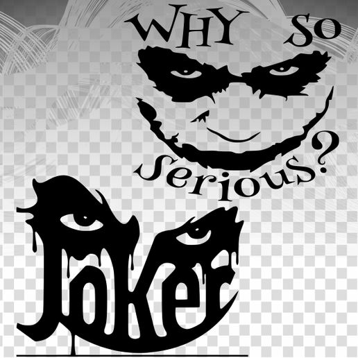 why so serious logo vector