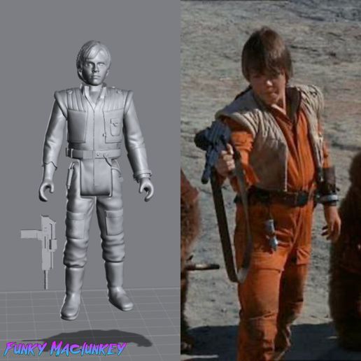 ⭐ VINTAGE STAR WARS KENNER-STYLE MACE TOWANI ACTION FIGURE・ STL File ...