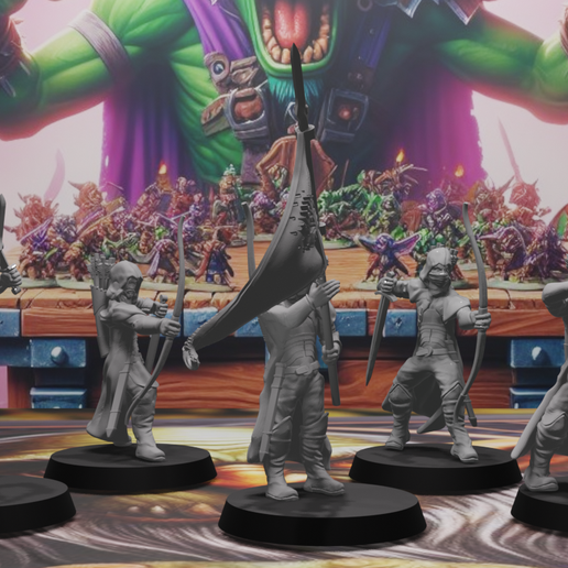 🏹 Rangers Attack Squad・ 3D File for 3D printing・Cults