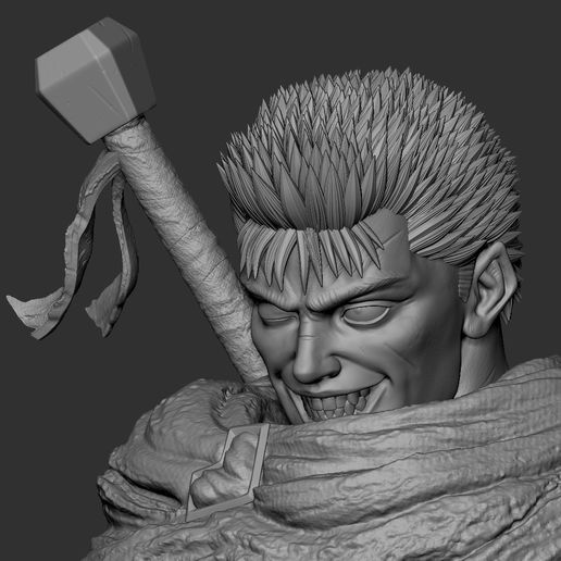 💬 Guts Slasher Smile・ STL File for 3D printing・Cults