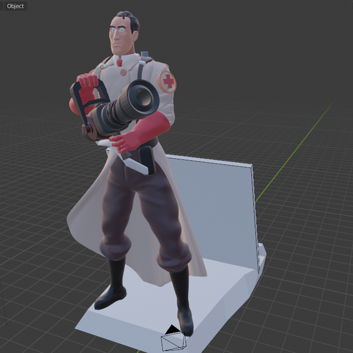 📱 Medic TF2 stand Smartphone・ OBJ File for ・Cults