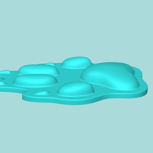 🐺 Wolf Footstep - Silicone Mold -Template・ STL File for 3D printing・Cults