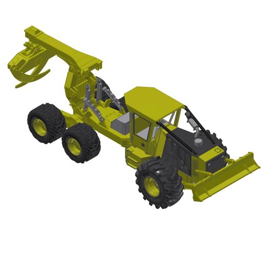 🚜 Tigercat 635E grapple skidder in 1/24 scale・ STL File for 3D printing ...