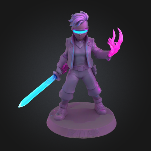 🥷 ZAYN – The Neon Fang・ STL File for 3D printing・Cults