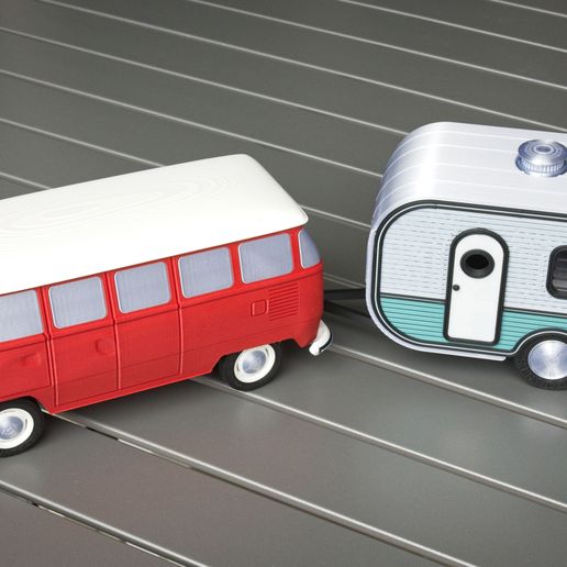 🚐 The Camper Van (Caravan)・ STL File for 3D printing・Cults