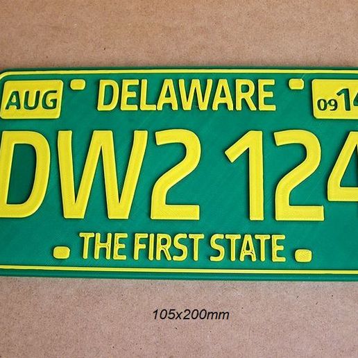🚗 delaware, license plate, car, automotive, america, poster, sign ...